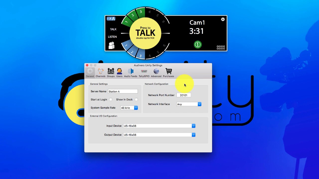 Unity Intercom IFB and Program Audio