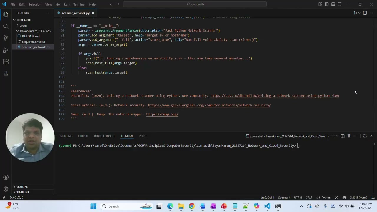 Python Network Scanner Tool