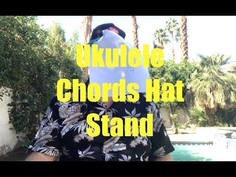 Ukulele Chords Sheet Music Hat Stand - by Pismo