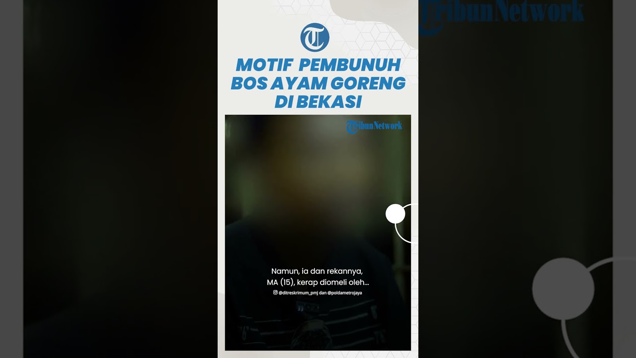 Diusir hingga Dipotong Gaji, Pembunuh Bos Ayam Goreng Bekasi Sakit Hati karena Ucapan Korban ...