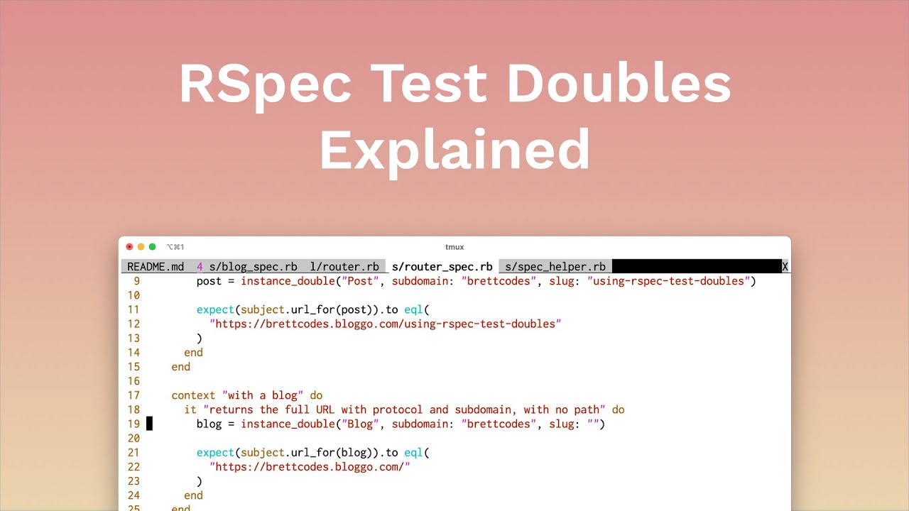 RSpec Test Doubles Explained | Unit Testing Ruby Classes in Isolation