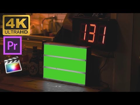 Digital Picture Frame on Table - Green Screen Effects 4K