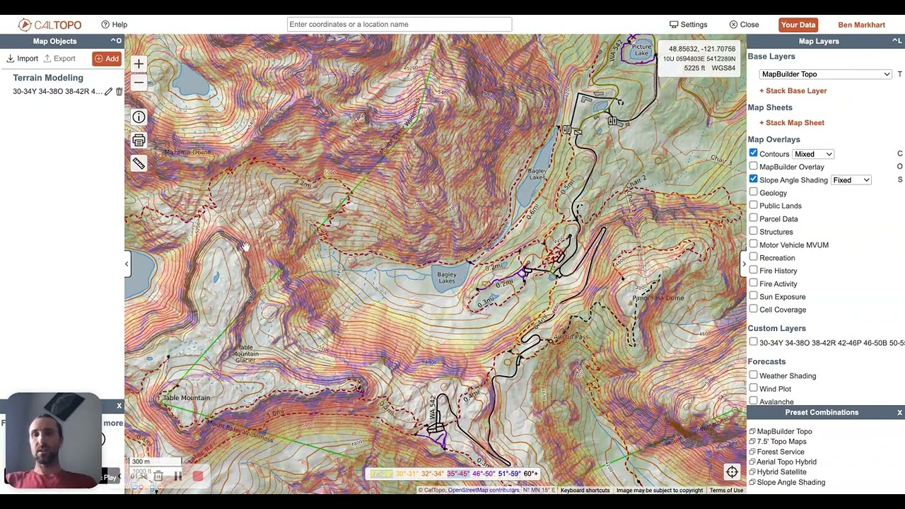CalTopo Pro: Modeling Steeper Slopes