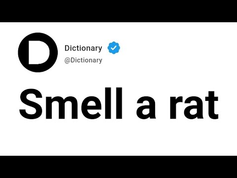 Smell a rat Meaning In English
