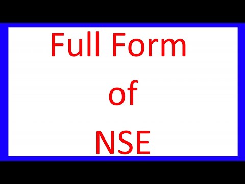 Full Form of NSE