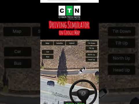 Driving Simulator on Google Map #short #shorts