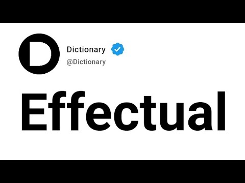 Effectual Meaning In English