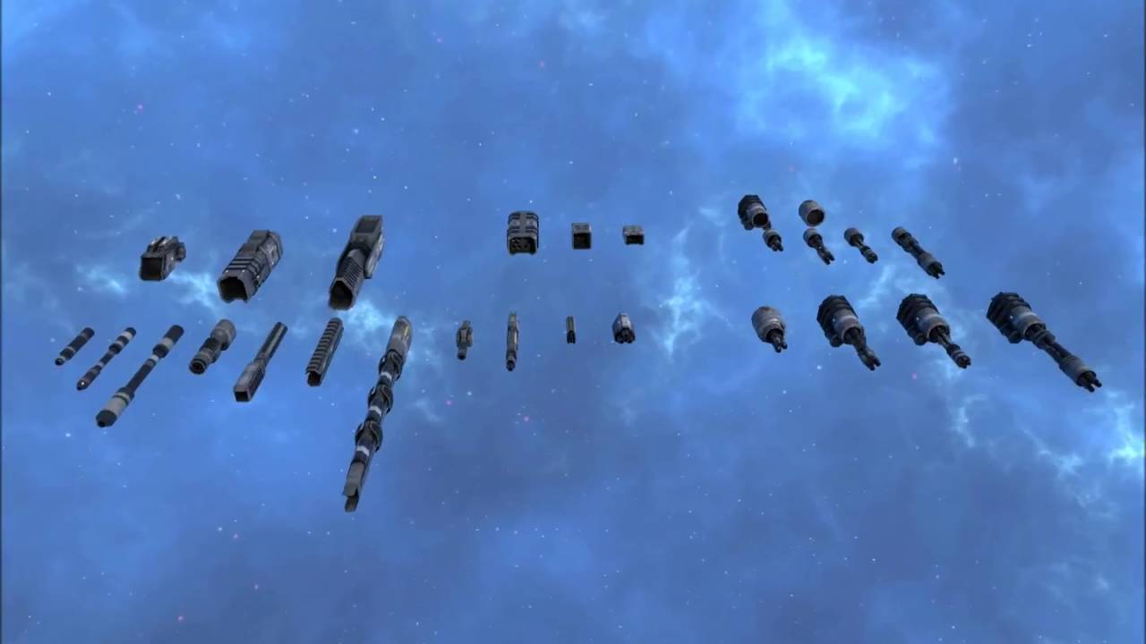 Scifi Fighter Modular Weapons