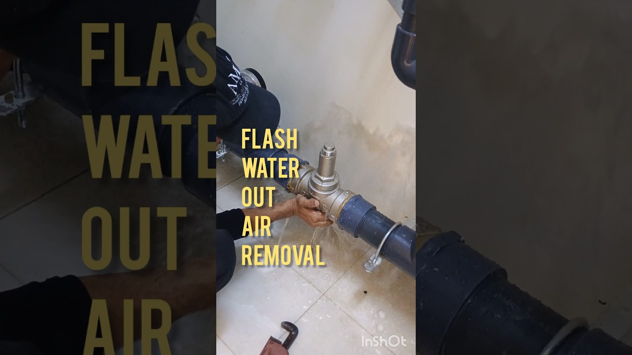 prv open for water air removal