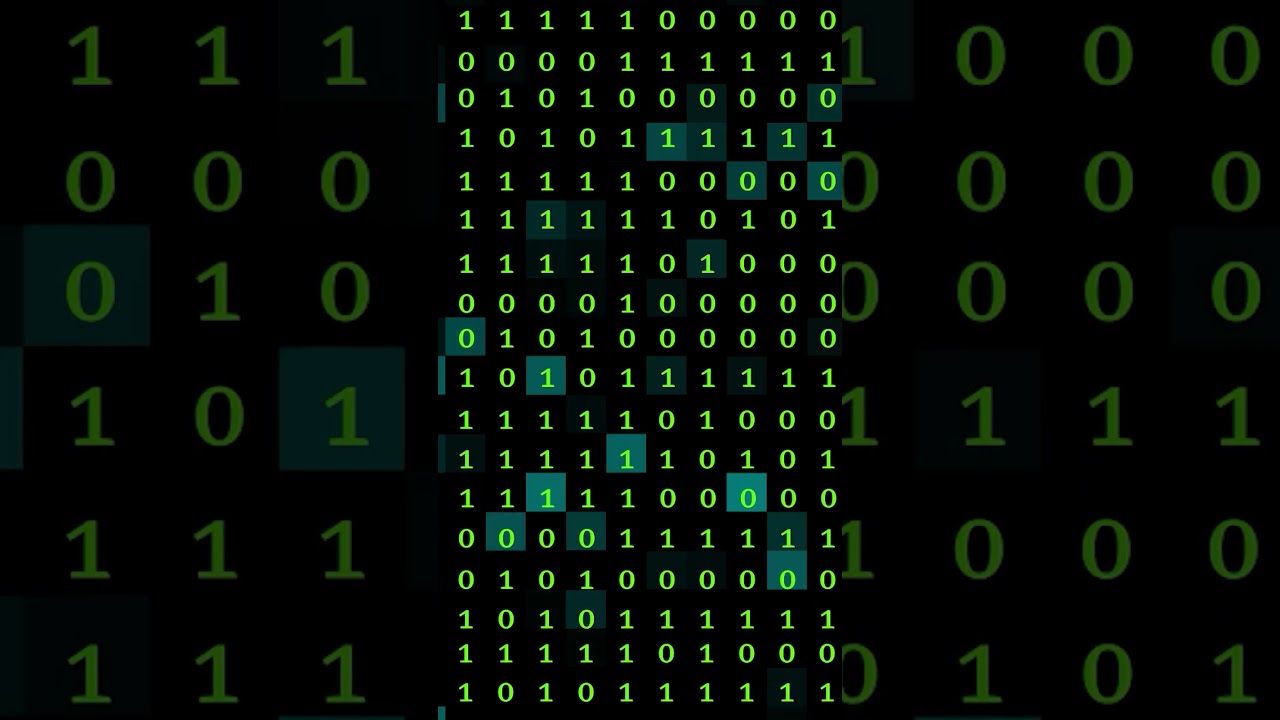 Binary Code Background Loop | Tech & Data Concept | Abstract Motion Video Background Stock Footage