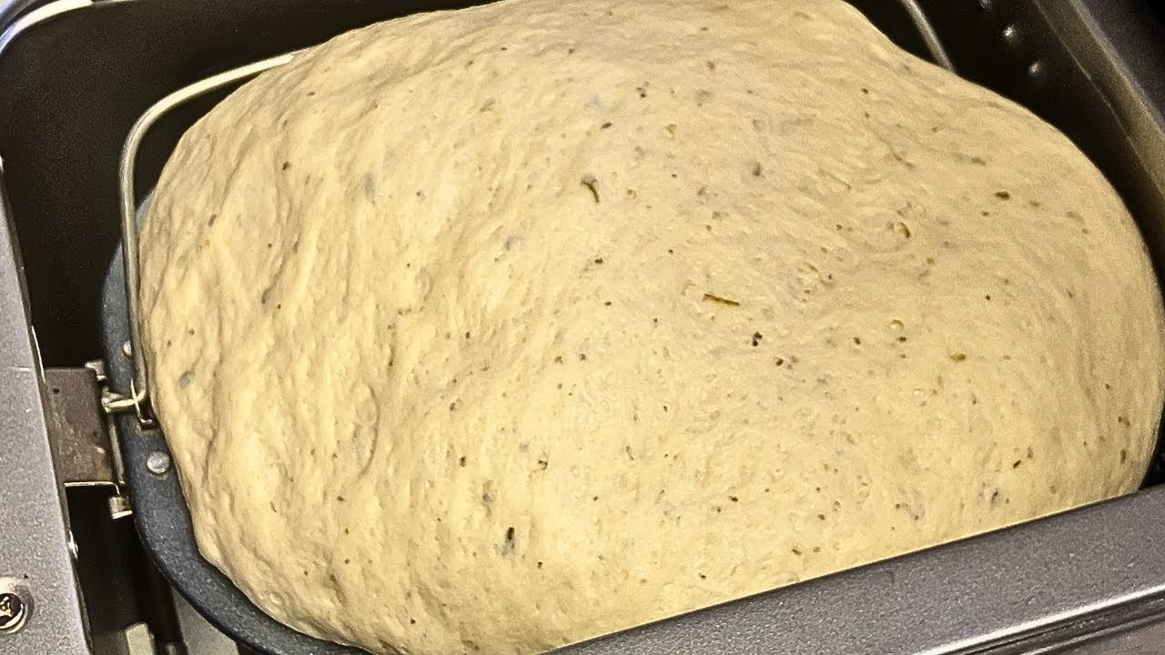 How to make Pizza Dough with Italian Seasoning in a Bread Machine - Bread Maker Machine Recipes