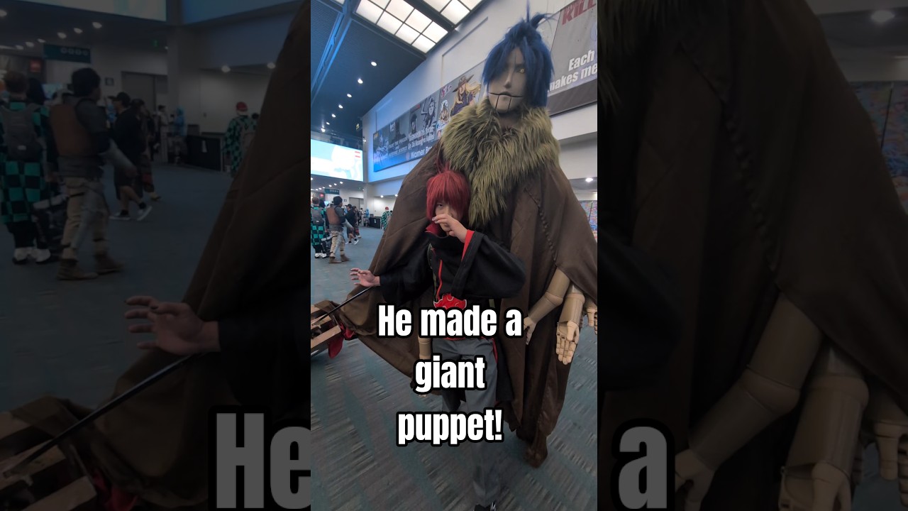 Bro made a GIANT puppet cosplay! Sasori Cosplay from Naruto #cosplay #naruto