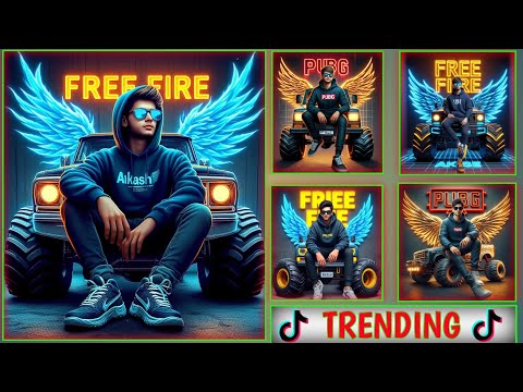 Pubg And Free Fire Photo Editing 📸 New Bing Ai Emage Generator | Trending ai Couple Photo Editing