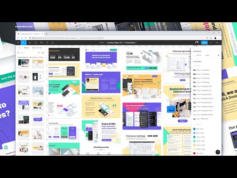 Figma web design - Landing pages library 2.0 - Website templates - Desktop & Mobile