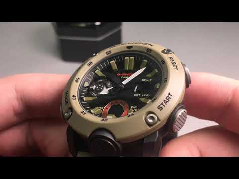 CASIO G-Shock Carbon Beige Rubber Strap GA-2000-5AER - E-oro.gr