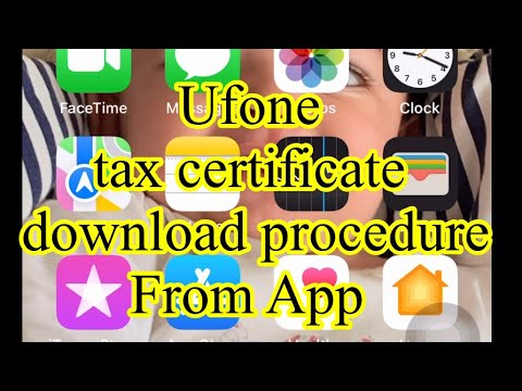 iPhone Ufone Tax certificate Download procedure in 1-1\2 min | Apple Store | Helpline no Need