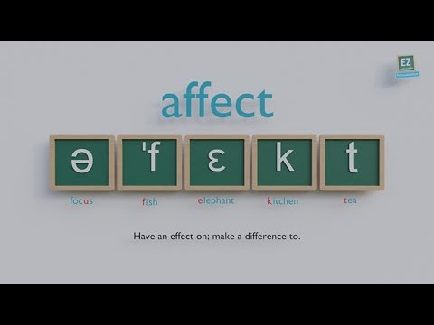 How to pronounce affect ?