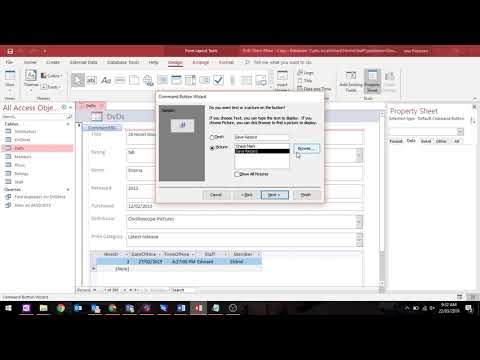 MS Access - Add a Save Button to a Form