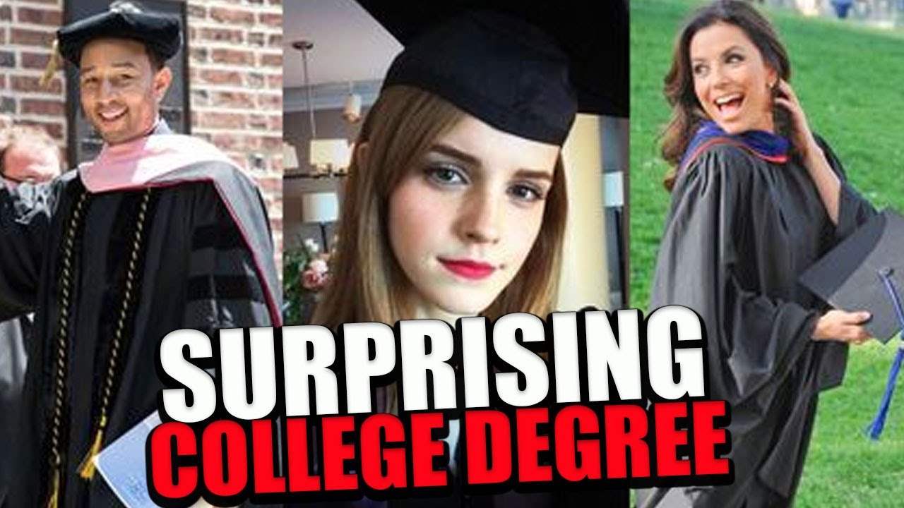 10 Celebrities With Surprising College Degrees!