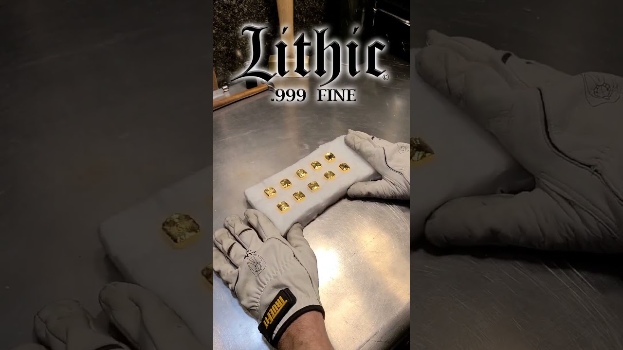 Lithic Metals Gold Bars Available at Kzoobullion.com #gold #art #science