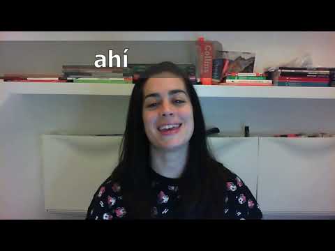 meaning and uses of the Spanish words hay, ahí, ay