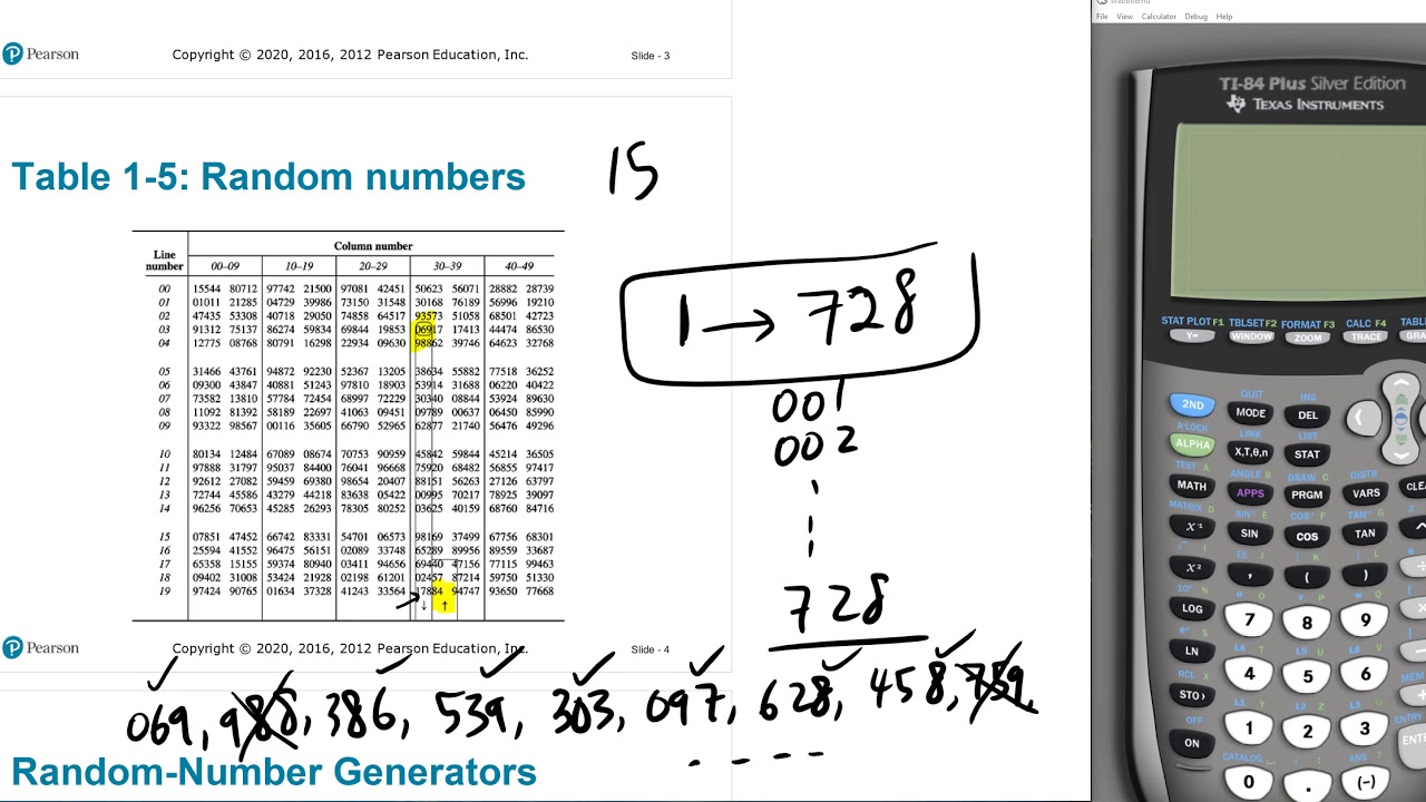 Math 10 Section 1.2: Simple Random Sampling