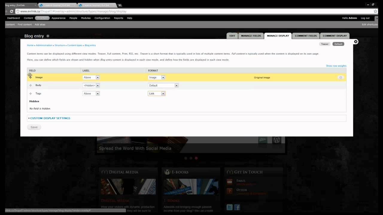 Drupal 7 - Adding Content Fields