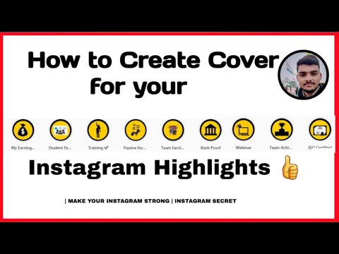 How to Make Instagram Highlight Covers For Free using Canva | How to make cover for highlights