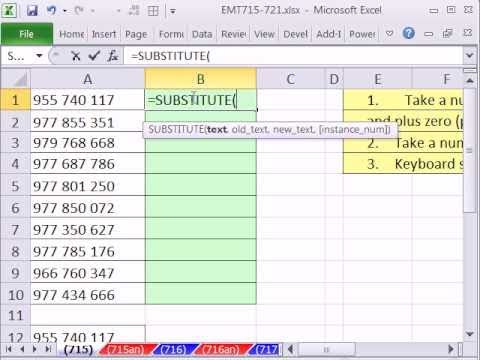 Excel Magic Trick 715: Take Number with Spaces and Convert to Number