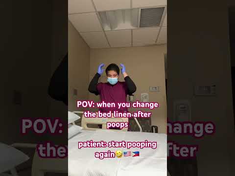 complete bed changes/ feces and urine #cna #nursingassistant #ofwusa #fyp #pinoyusa #frontlinenurses