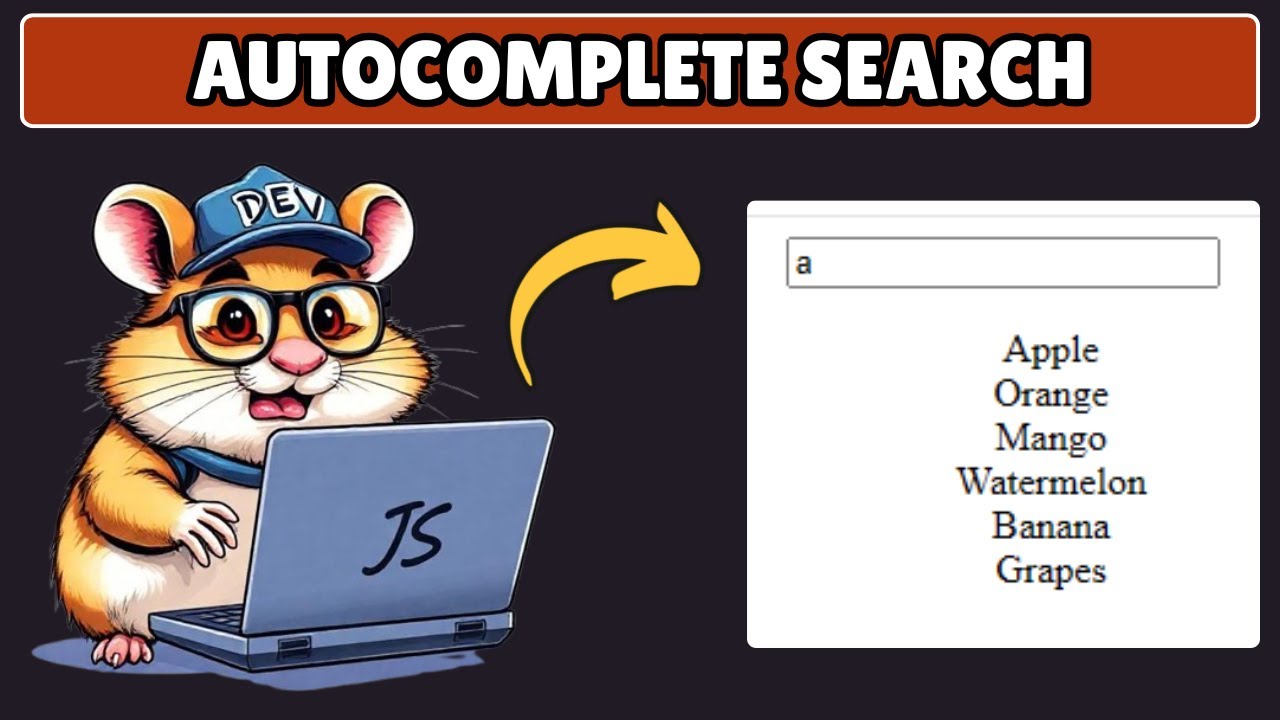 How to Implement Autocomplete Search Using Javascript - Challenge #9