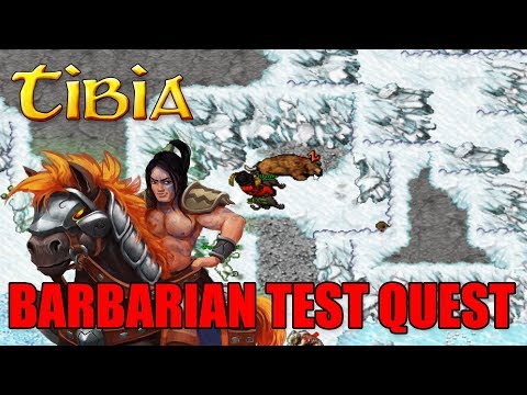 ZOSTAŁEM BARBARZYŃCĄ! - TIBIA - Barbarian Test Quest - PORADNIK