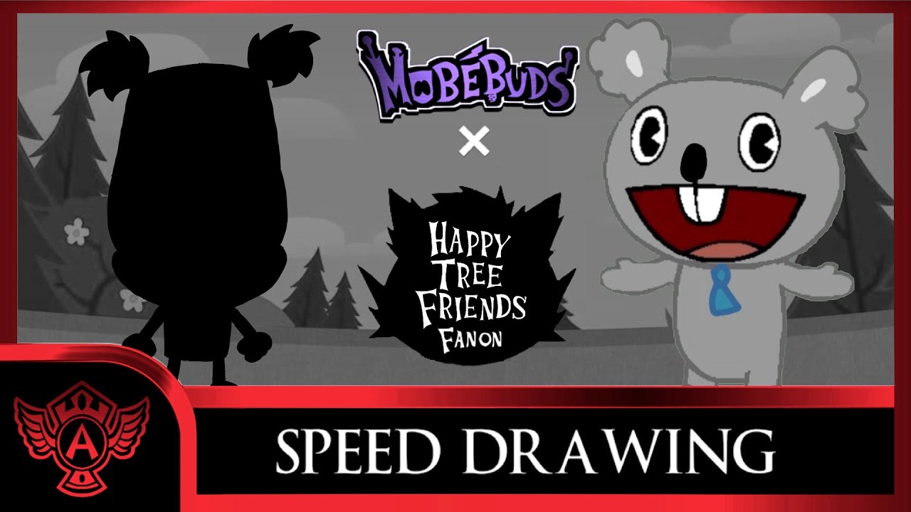 Drawing Character: Happy Tree Friends Fanon - Koaly | in Mobebuds Style