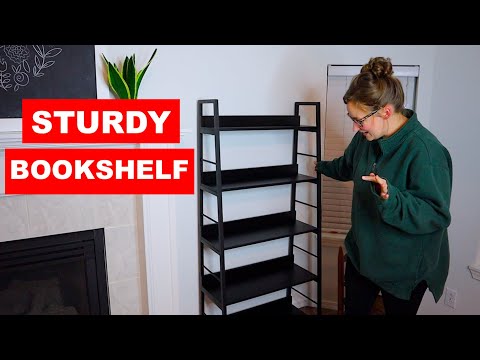 UNBOXING: Industrial 5 Tier Black Ladder Bookshelf | 2022 REVIEW