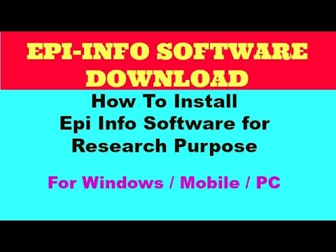 Epi Info Software Download