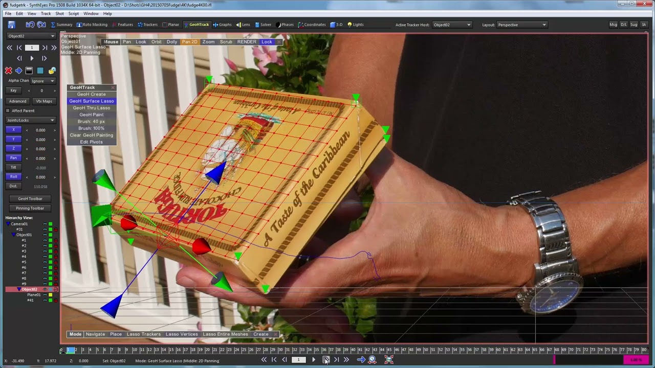 Moving-Object Track with GeoH Secondary Tracking in SynthEyes | Boris FX