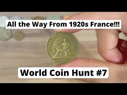 1920s French Coin Found!!!: #7 World Coin Hunt - 4.5kg of Bulk World Coins
