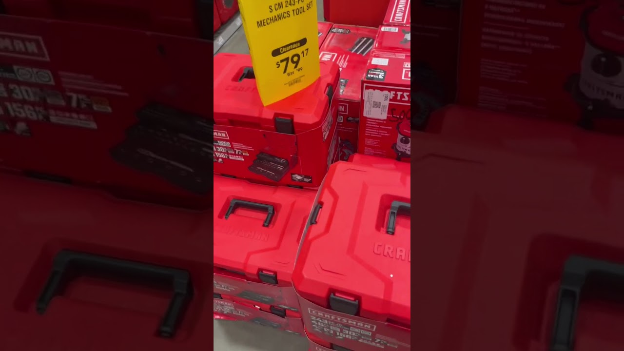 LOWES IN STORE ONLY Best Tool Kit Deal With Box - Craftsman Mechanic’s Ratchet and Socket Set!