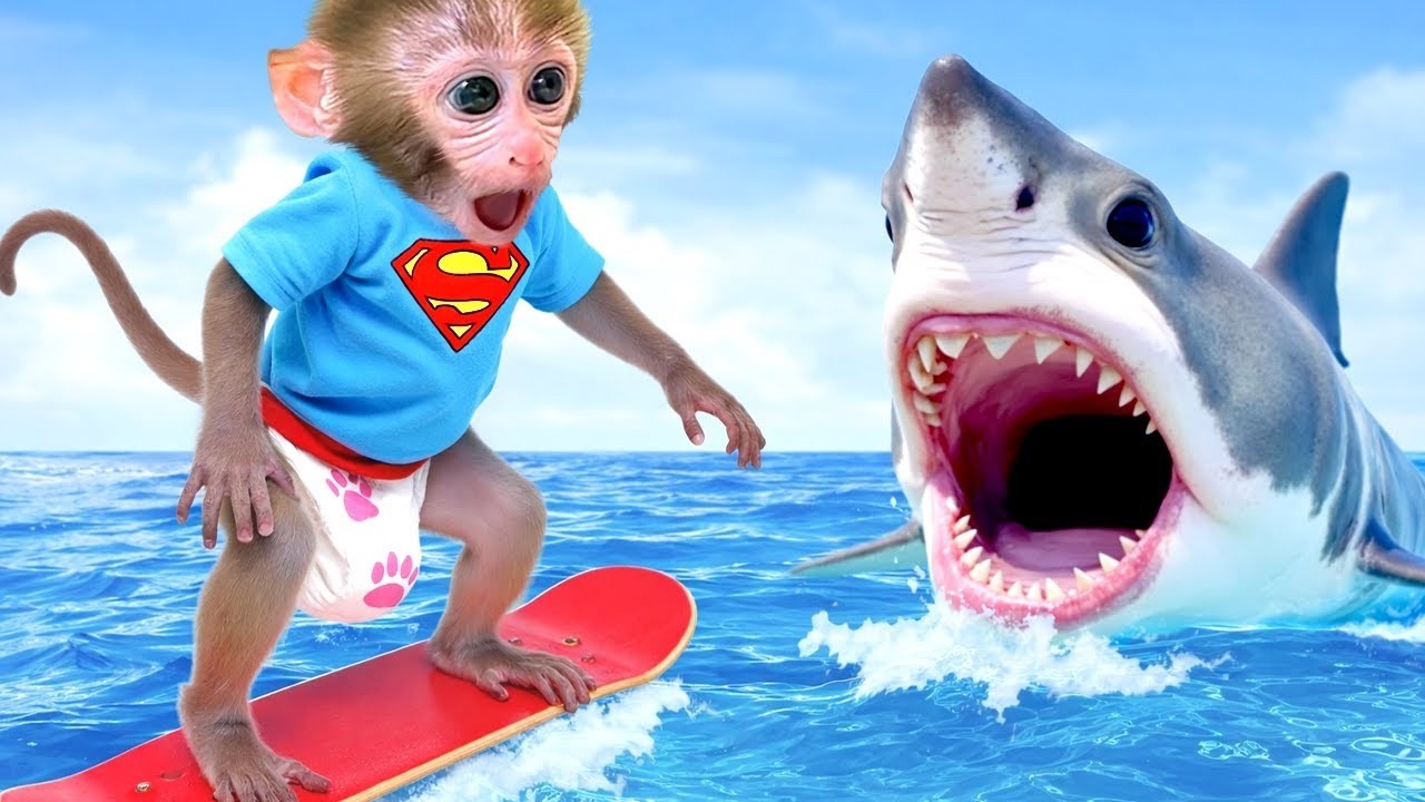 Bon Bon the Monkey Goes Paragliding and Journeys to Discover a Remote Island
