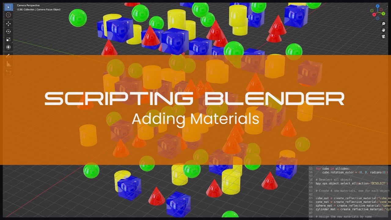 Easy material creation using Python in Blender!