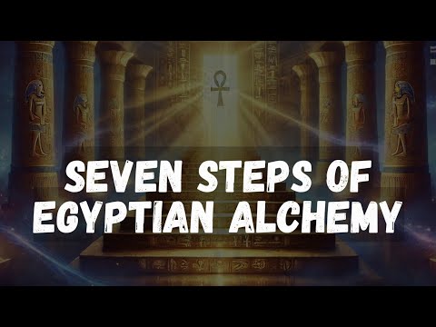 What were the seven steps of spiritual transformation in Egyptian alchemy?