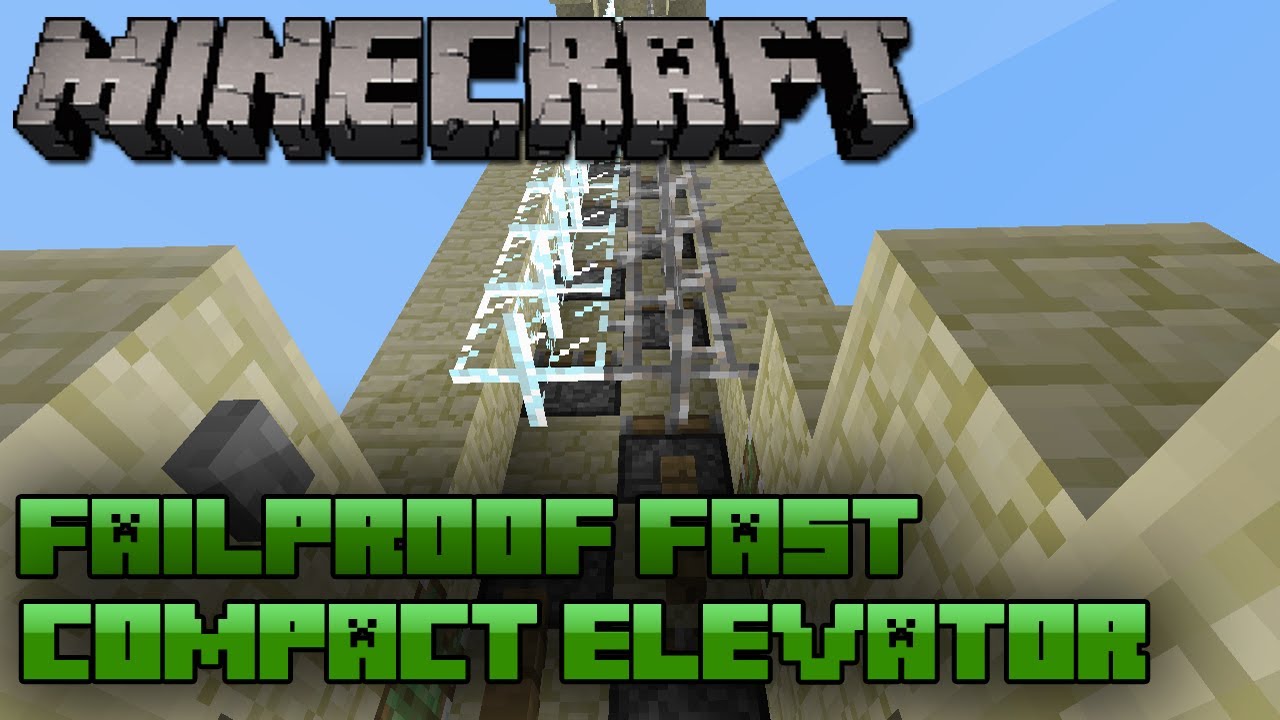 Minecraft: 1.5 Fast Compact Piston Elevator | Fail Proof | SMP