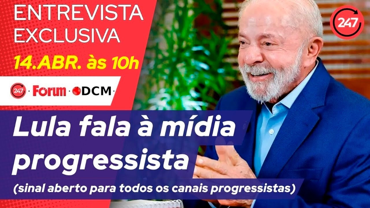 Lula fala à mídia progressista