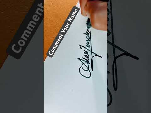 Alex Jender Name Signature Style || Alex Jender Autographs Design #shorts #signaturestyle #viralsign