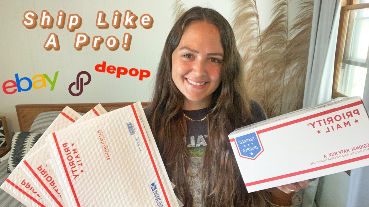 How To Ship Orders! l Shipping Guide For Beginners l Ebay, Poshmark, & Depop