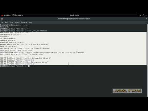How to check OS Release Version on RHEL 8