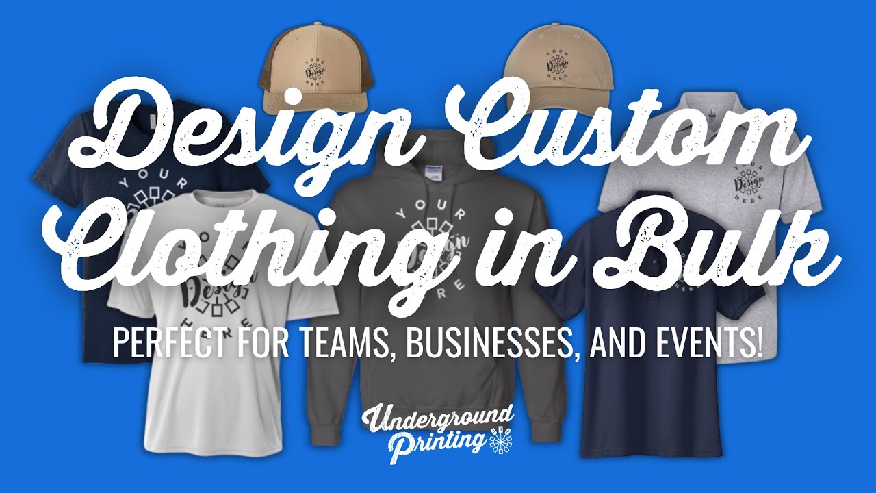 Bulk Shirt Printing & Custom Apparel – High-Quality & Affordable! | Underground Printing