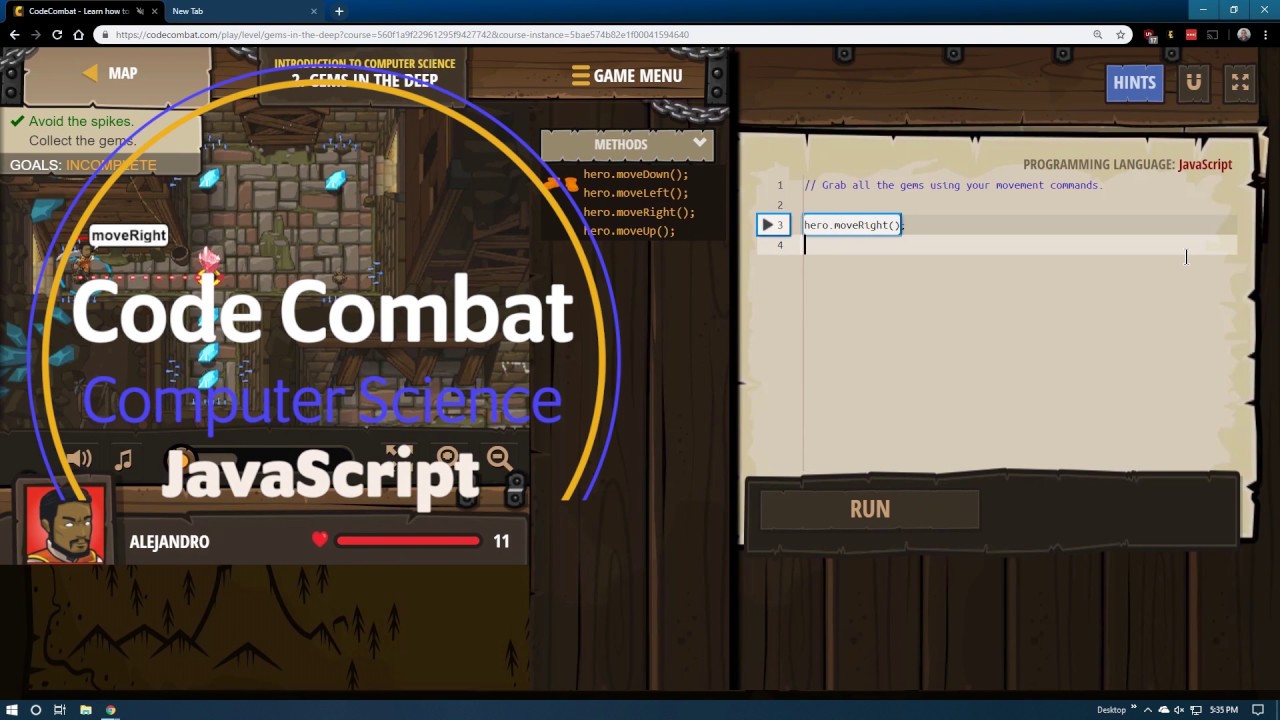 Code Combat - Level 2 JavaScript Tutorial