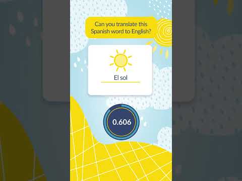 Spanish Weather Quiz: 'El sol' in English is... #Short