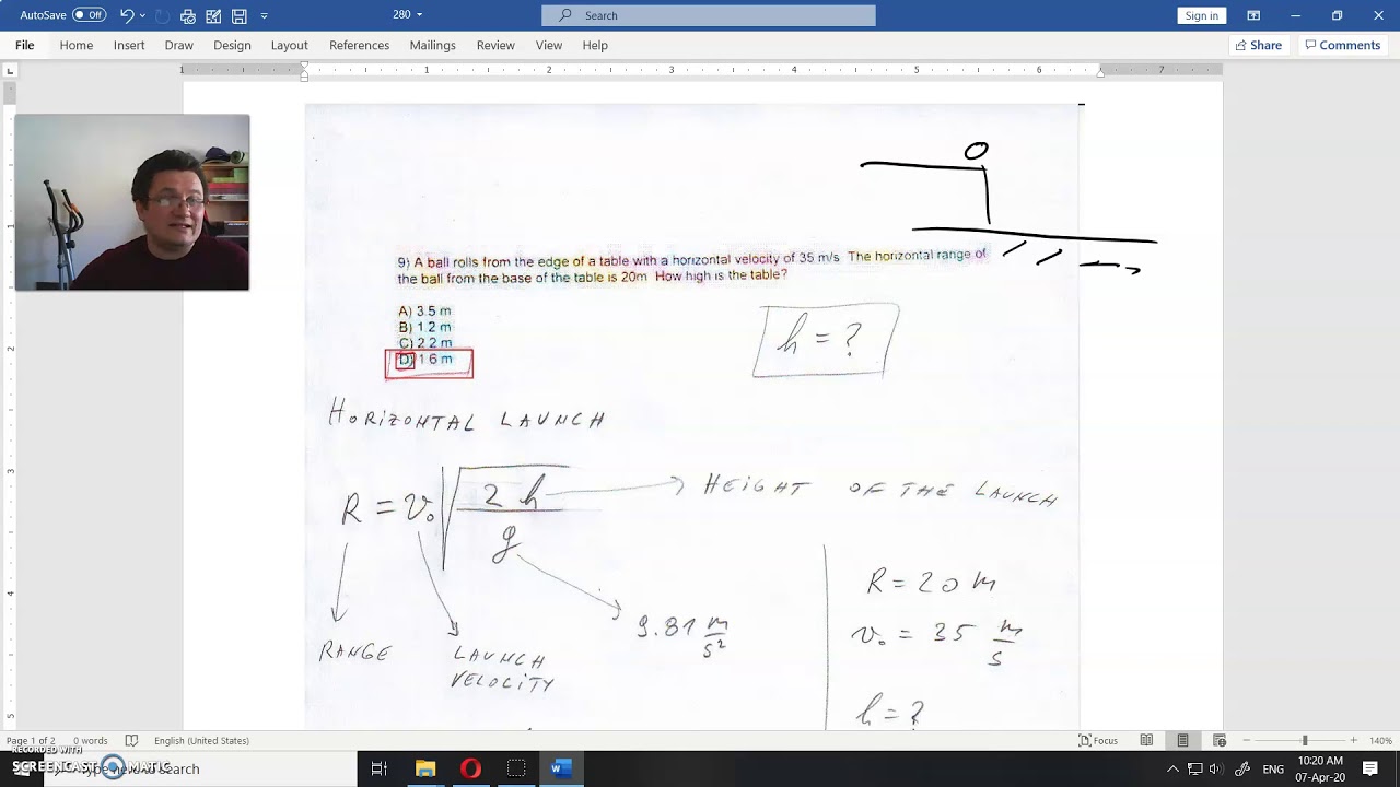 280. assignment (kinematics)